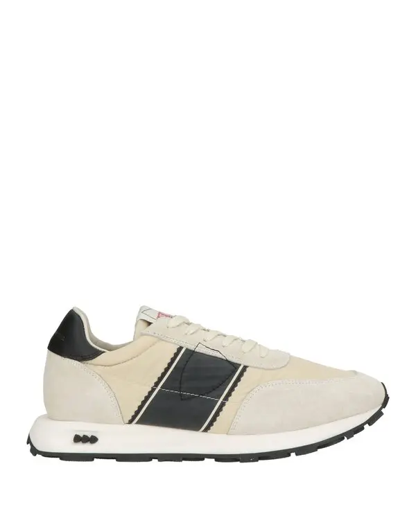 Philippe Model Sneakers Ivory Size Leather, Textile Fibers