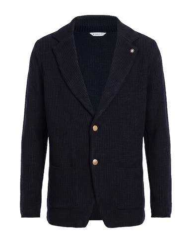 MANUEL RITZ Blazer Midnight Size Acrylic, Virgin Wool - Blue