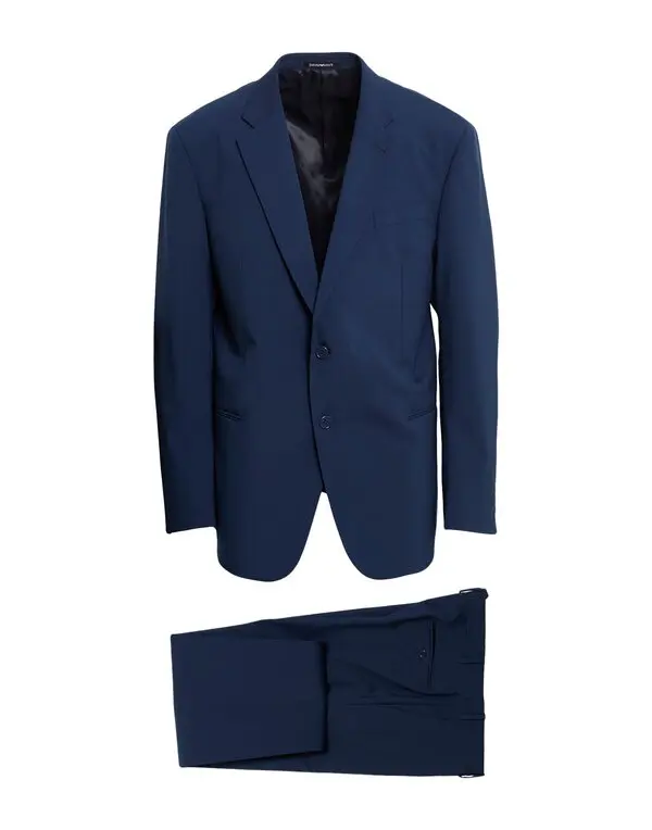 Emporio Armani Suit Size Virgin Wool, Polyester, Elastane
