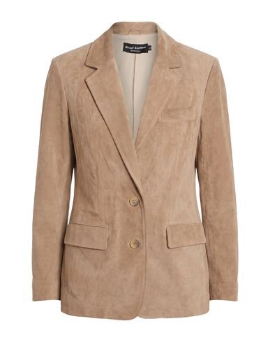 STREET LEATHERS Blazer Dark Size Leather - Beige