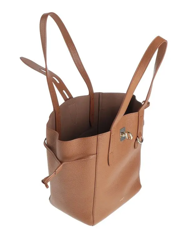 Furla Handbag Light Brown Leather - Beige