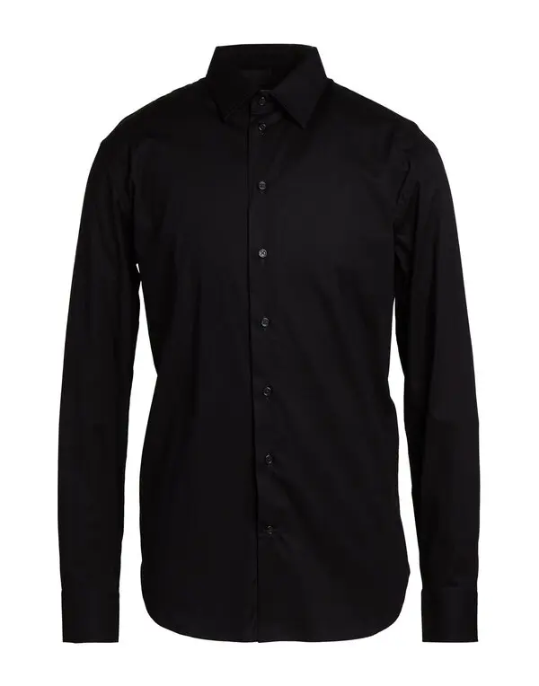Emporio Armani Shirt Size Cotton, Elastane - Black