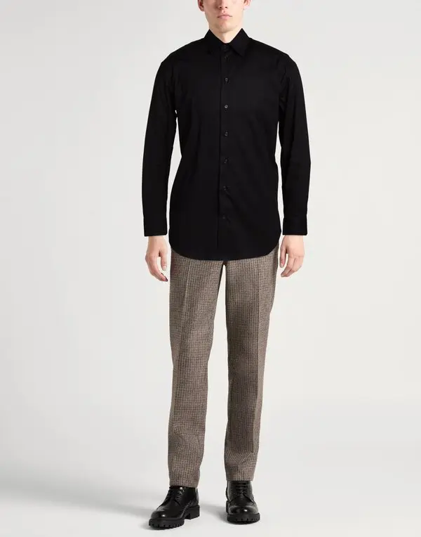 Emporio Armani Shirt Size Cotton, Elastane - Black