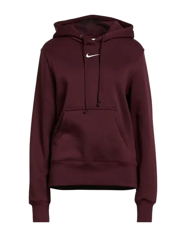 Nike Sweatshirt Burgundy Size Cotton, Polyester