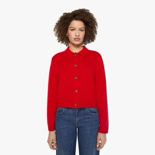 Xirena Bevyn Cardigan Apple Shirt - Red
