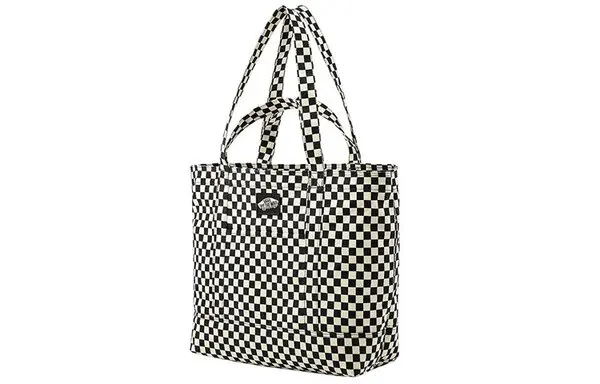 VANS Tell All Zip Tote Bag 'white Black