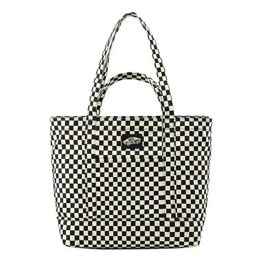 VANS Tell All Zip Tote Bag 'white Black - White/black
