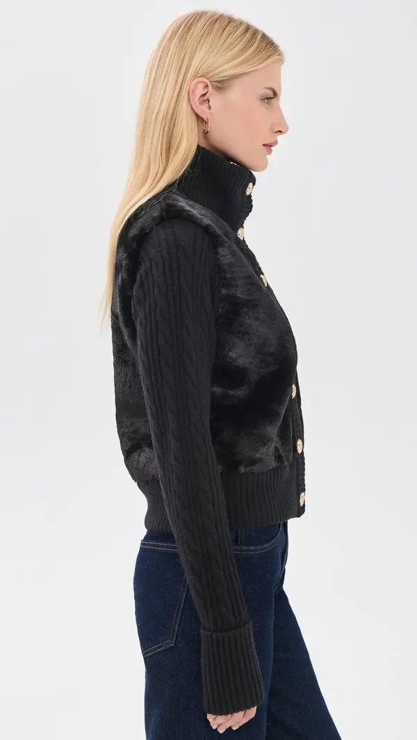 Cara Cara Logan Faux Fur Cardigan
