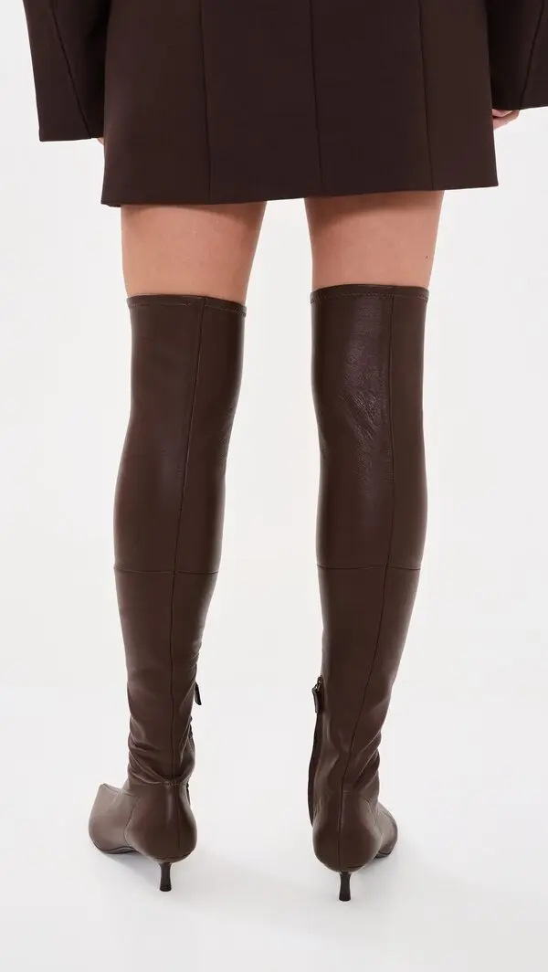 Simkhai Joni Stretch Leather Over-the-knee Boots