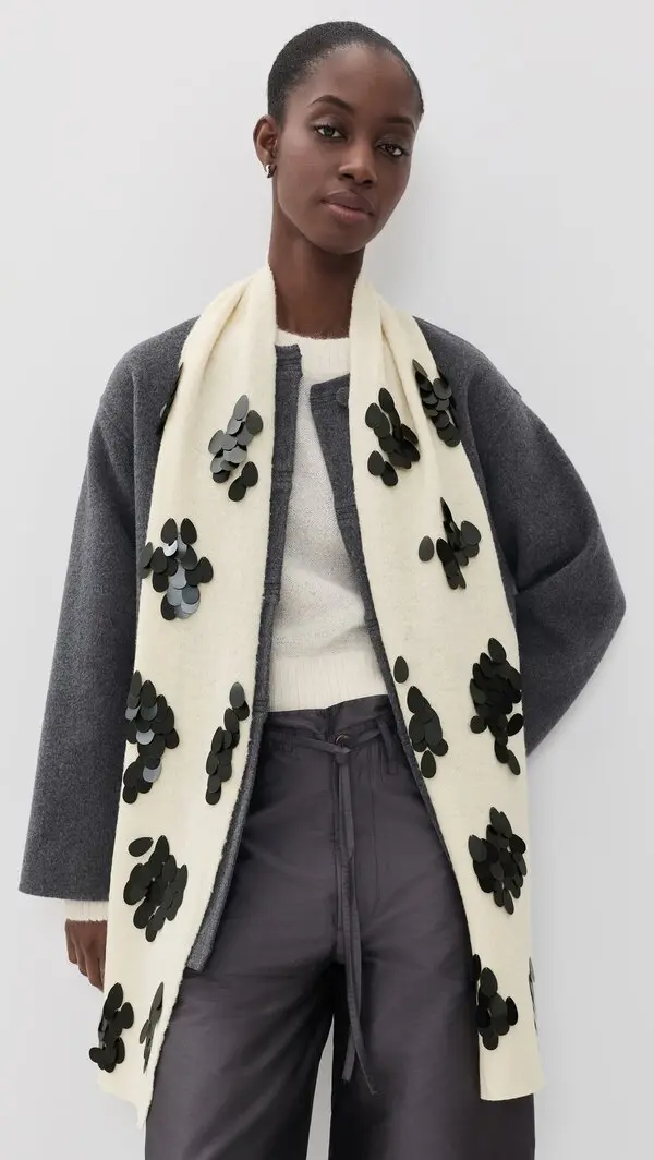 Chan Luu Sequined Wool Scarf