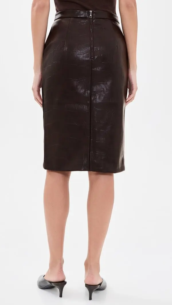 Bardot Rheba Faux Leather Skirt