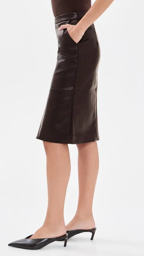 Bardot Rheba Faux Leather Skirt