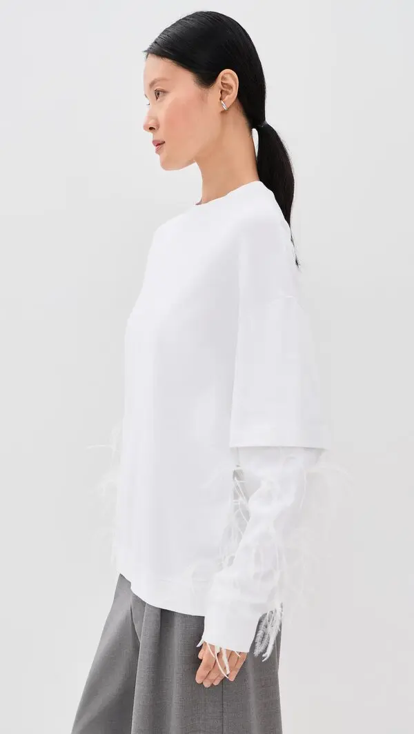 DARKPARK Troy Double Sleeve Feather Tee