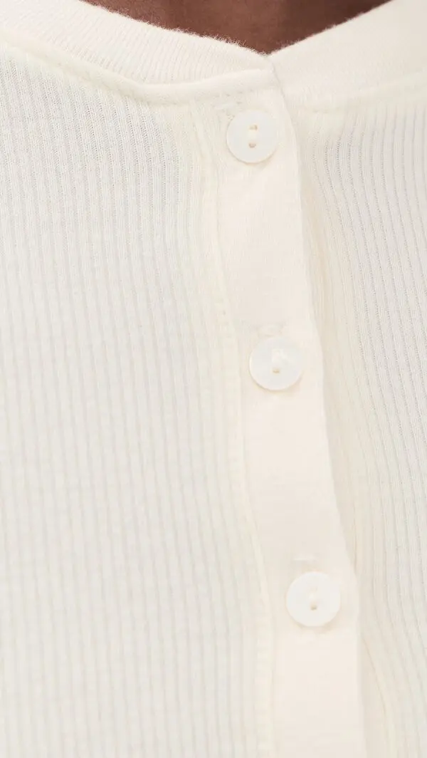 Eterne Long Sleeve Henley Top