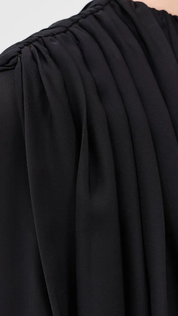 Simkhai Frida Silk Blouse - Black