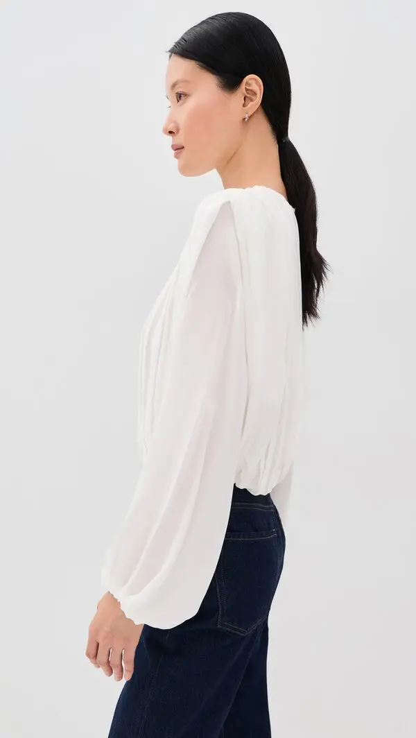 Simkhai Frida Silk Blouse