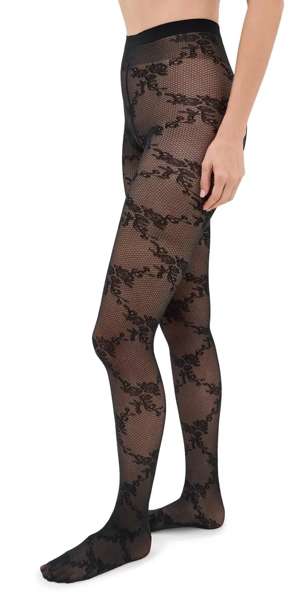 Wolford Floral Lace Tights