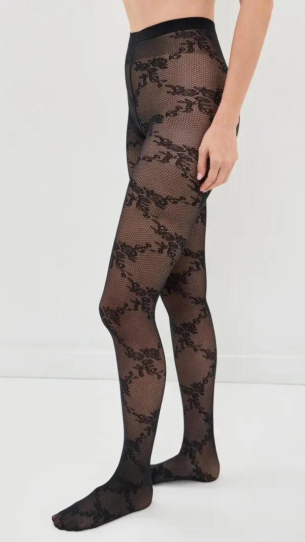 Wolford Floral Lace Tights