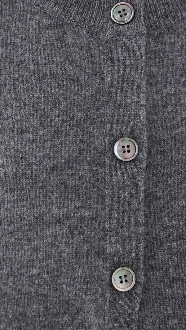 LA LIGNE Solid Lean Lines Cashmere Cardigan
