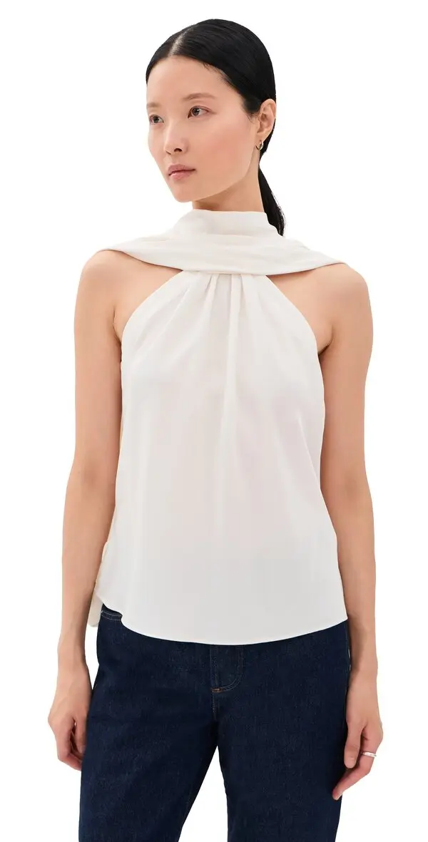 Simkhai Scarlett Cape Top - Ivory