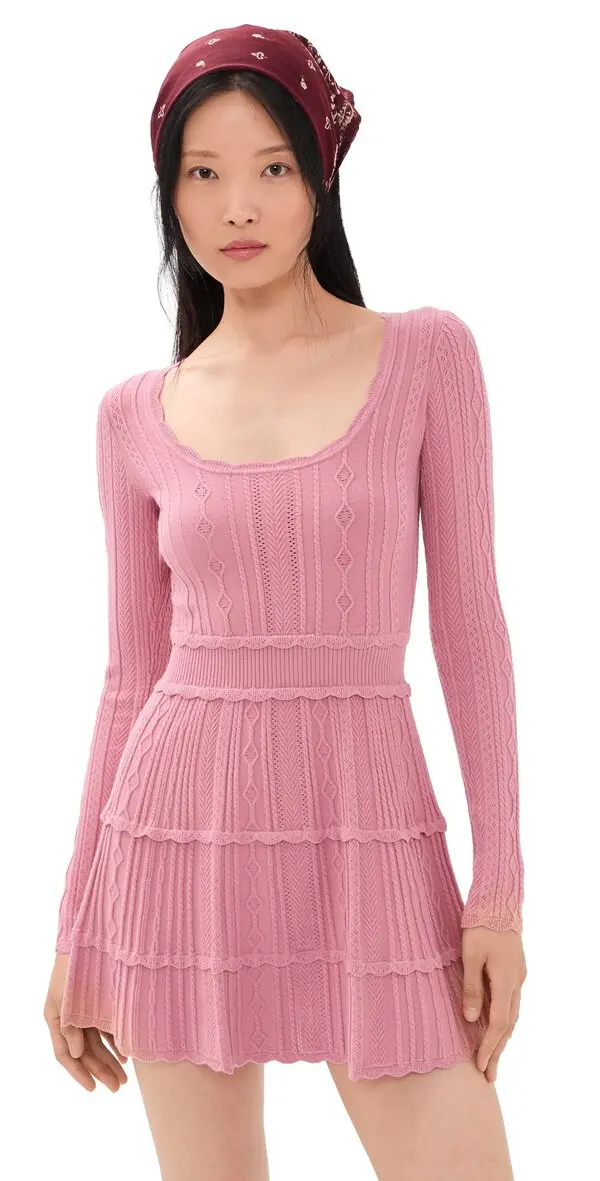 LoveShackFancy Lunelle Dress - Peony