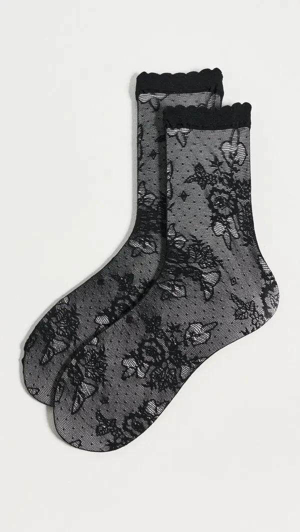 STEMS Margaux Rose Floral Socks