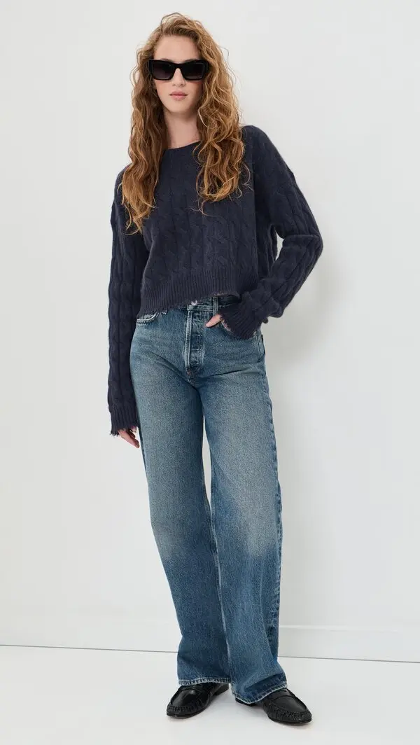 RE/DONE Rowe Cashmere Pullover