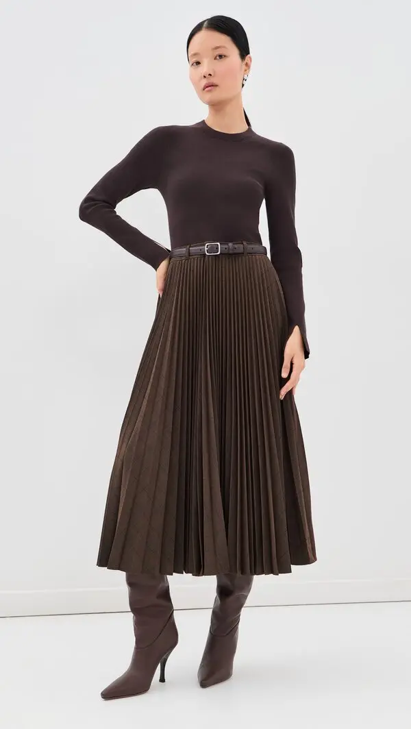 Simkhai Trista Long Sleeve Midi Dress