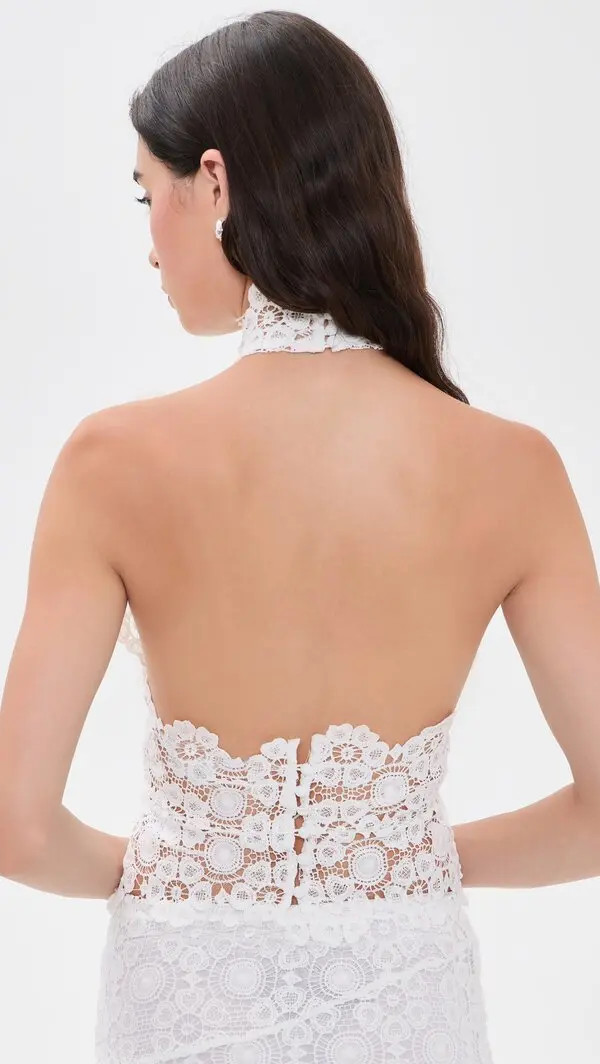 Lioness Trophy Halter Top - Porcelain
