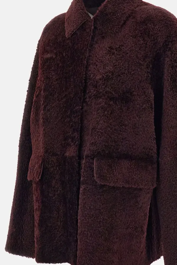 DESA 1972 Giacca Boxy Reversibile In Shearling