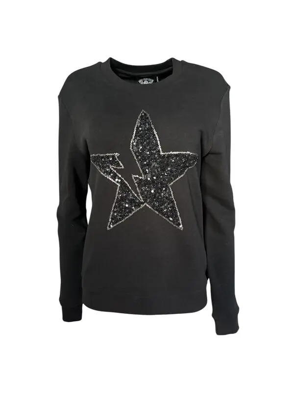 ANY OLD IRON Black / Silver Black & Silver Future Star Sweatshirt - Black/silver