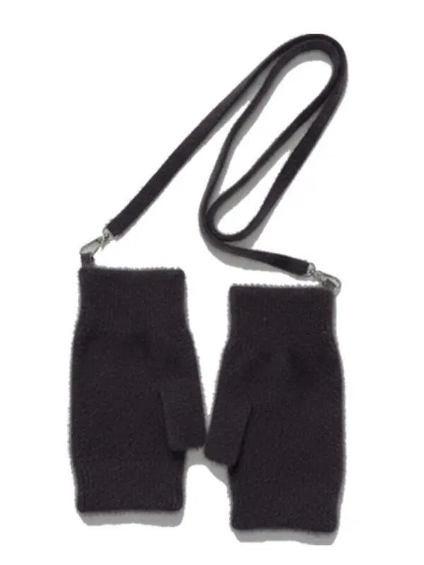 NOOKI DESIGN Chadwick Fingerless Mittens - Black