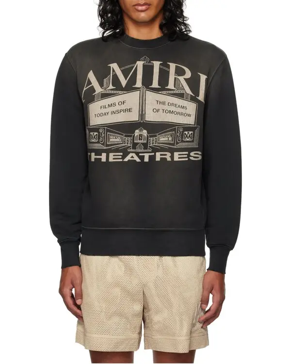Amiri Graphic Printed Crewneck Sweatshirt