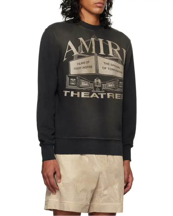 Amiri Graphic Printed Crewneck Sweatshirt