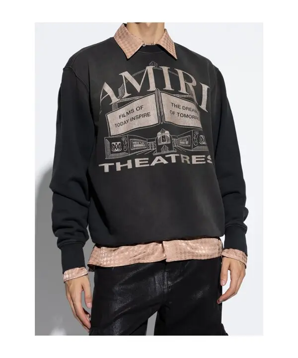 Amiri Graphic Printed Crewneck Sweatshirt