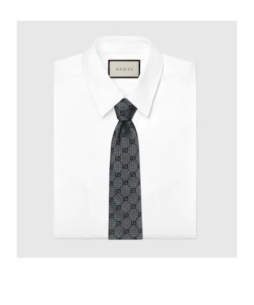 Gucci Gg-pattern Silk Tie
