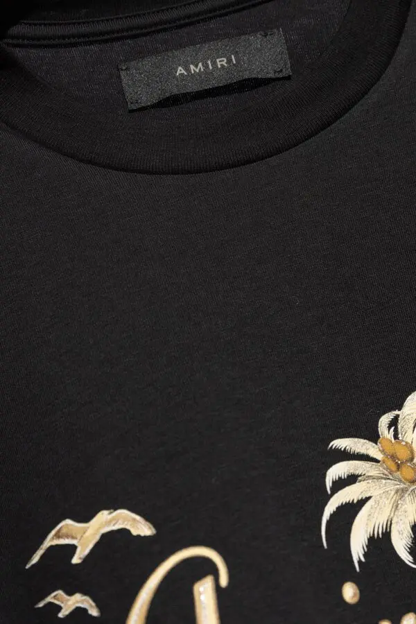 Amiri Palm Tree Printed Crewneck T-shirt