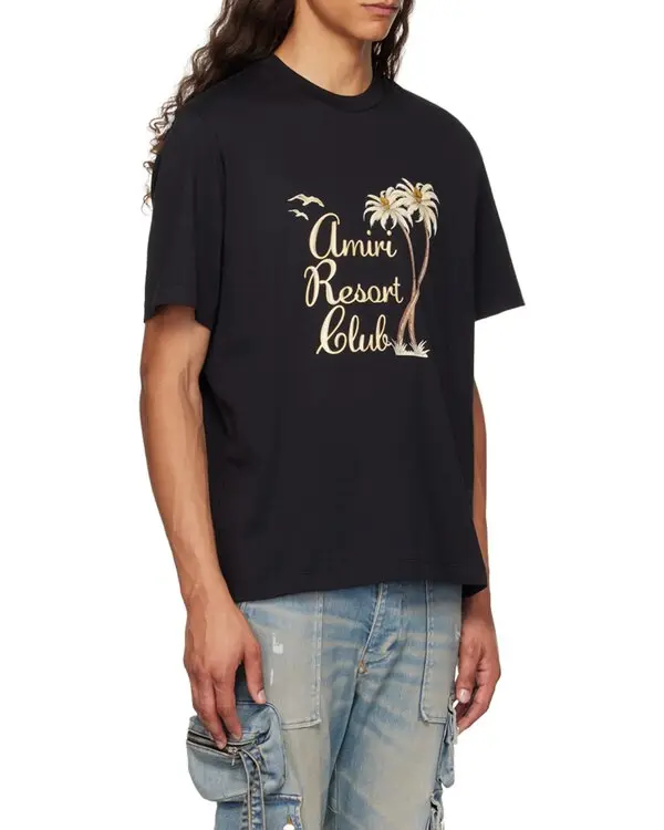 Amiri Palm Tree Printed Crewneck T-shirt