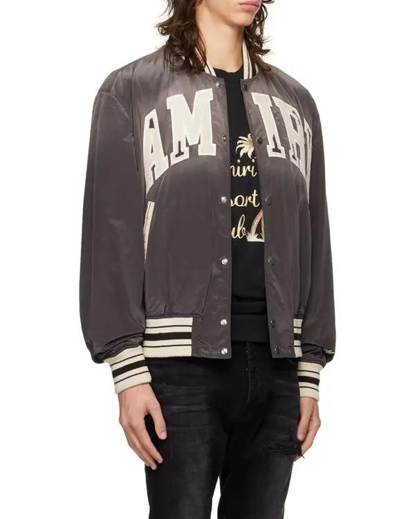 Amiri Sun Faded Bomber Jacket - Black