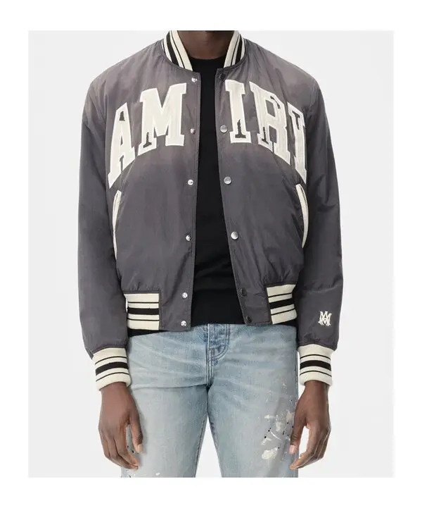 Amiri Sun Faded Bomber Jacket - Black