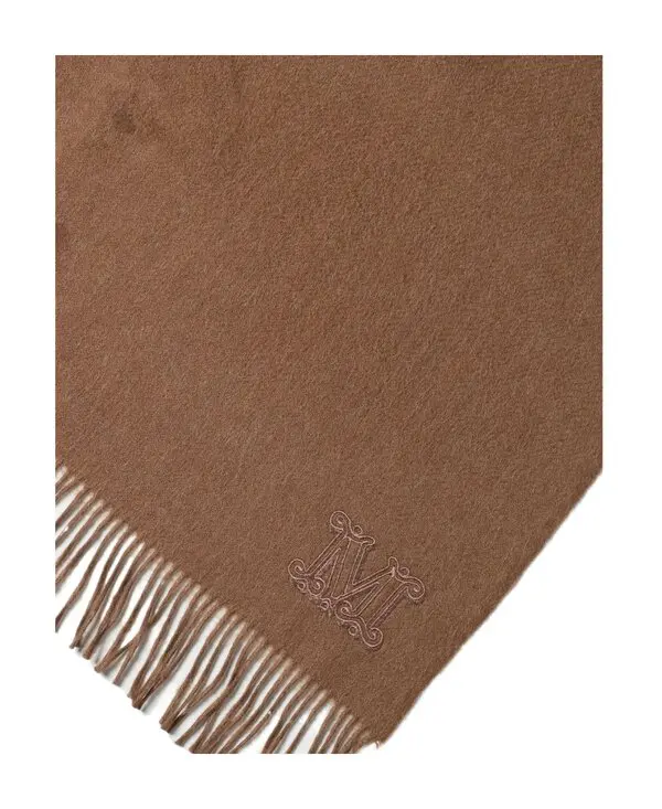 Max Mara Logo Scarf - Brown