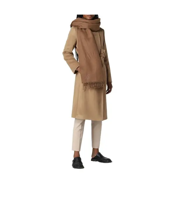 Max Mara Logo Scarf - Brown