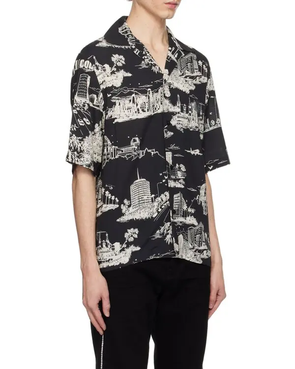 Amiri La Landmark Short-sleeved Shirt