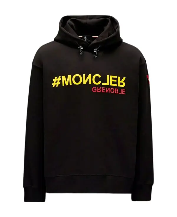 Moncler Logo Hoodie - Black