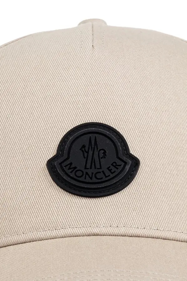 Moncler Logo Patch Curved Peak Baseball Cap