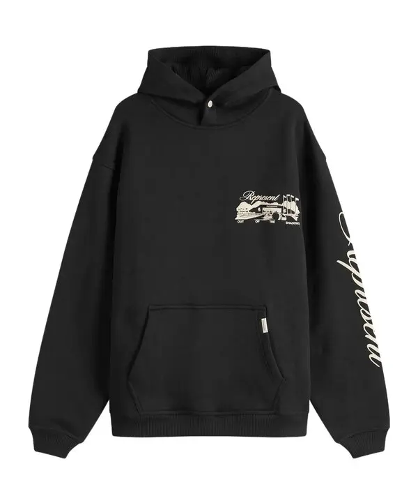 REPRESENT Snap-button Hooded Sweatshirt