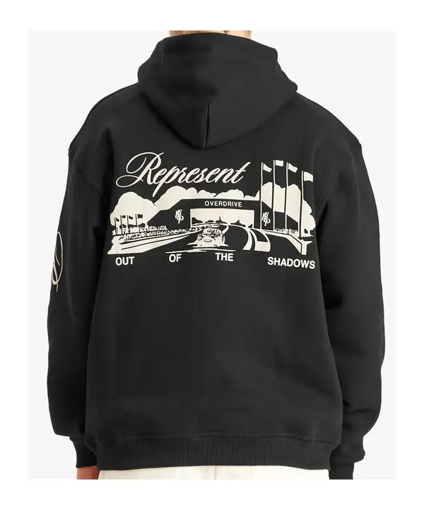 REPRESENT Snap-button Hooded Sweatshirt