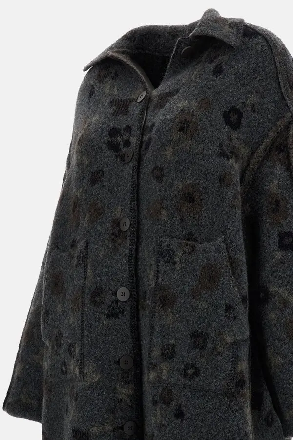 BOBOUTIC Cappotto In Maglia Reversibile - Multicolor