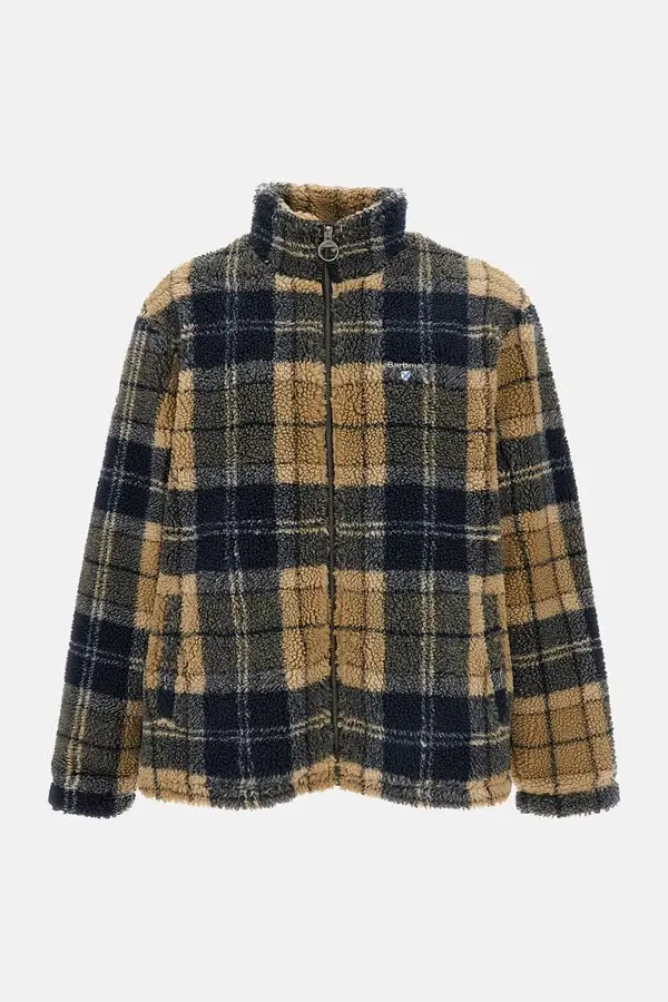 Barbour Pile In Tartan Con Zip