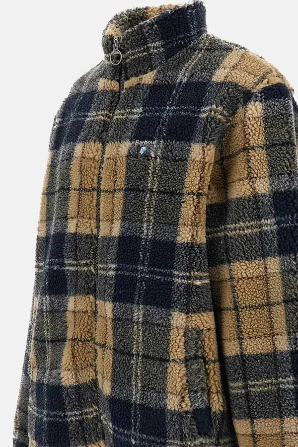 Barbour Pile In Tartan Con Zip